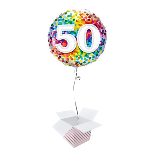 50th Birthday Balloon In A Box | Partyrama