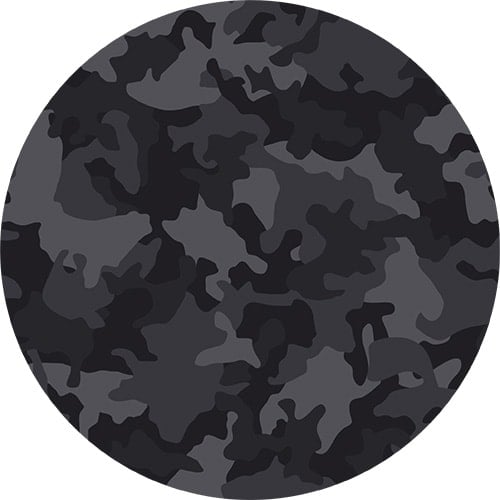 Army Camouflage Black Design Circle Sailboard Backdrop | Partyrama