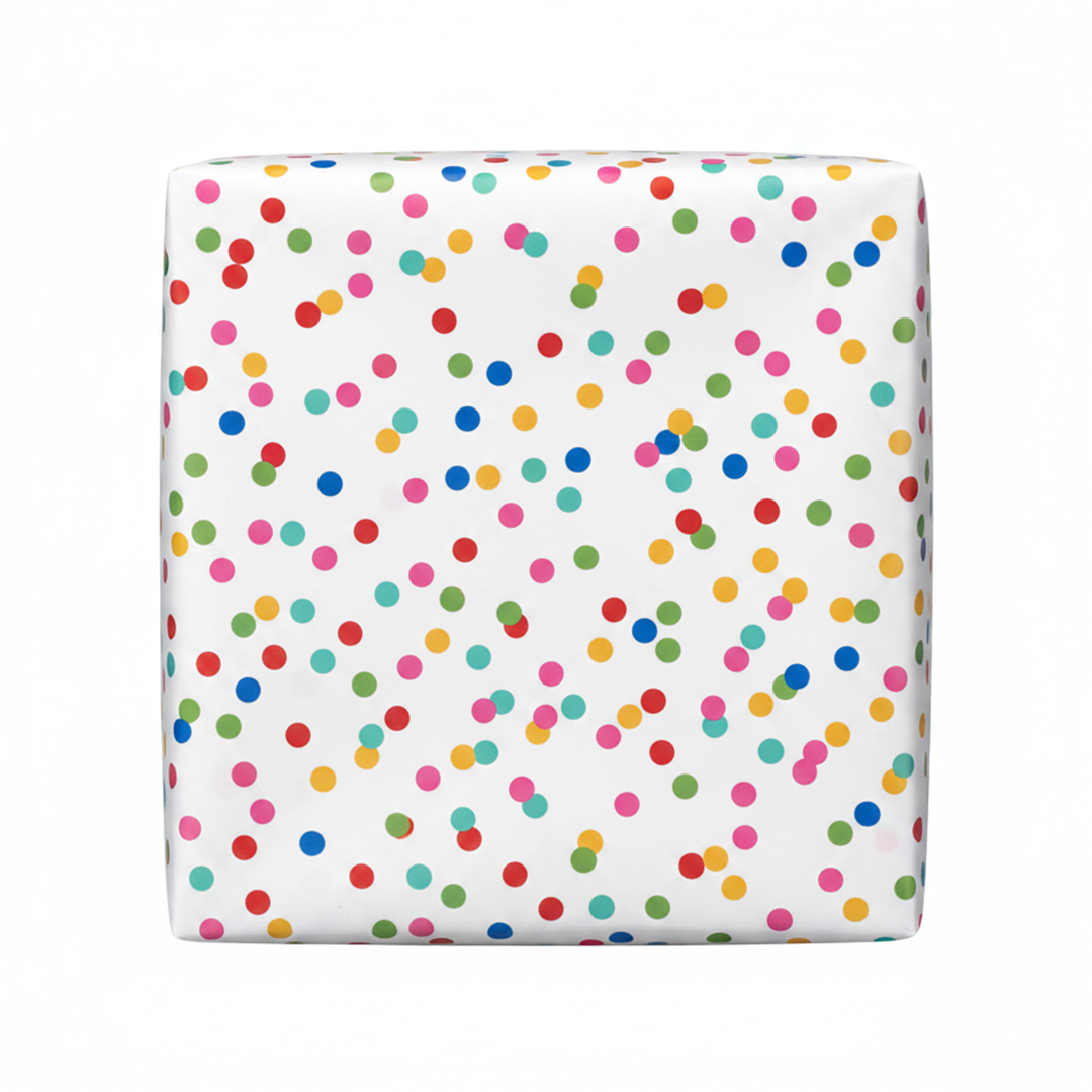 Colourful Dots Gift Wrapping Paper Roll 3m | Partyrama
