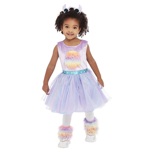 Cute Monster Girls Fancy Dress Costume Toddler Age 3-4 | Partyrama