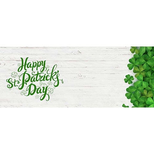 Happy St.Patricks Day Wooden Design Large Personalised Banner – 10ft x ...