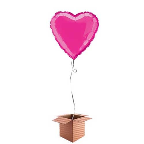 Hot Pink Heart Shape Foil Balloon