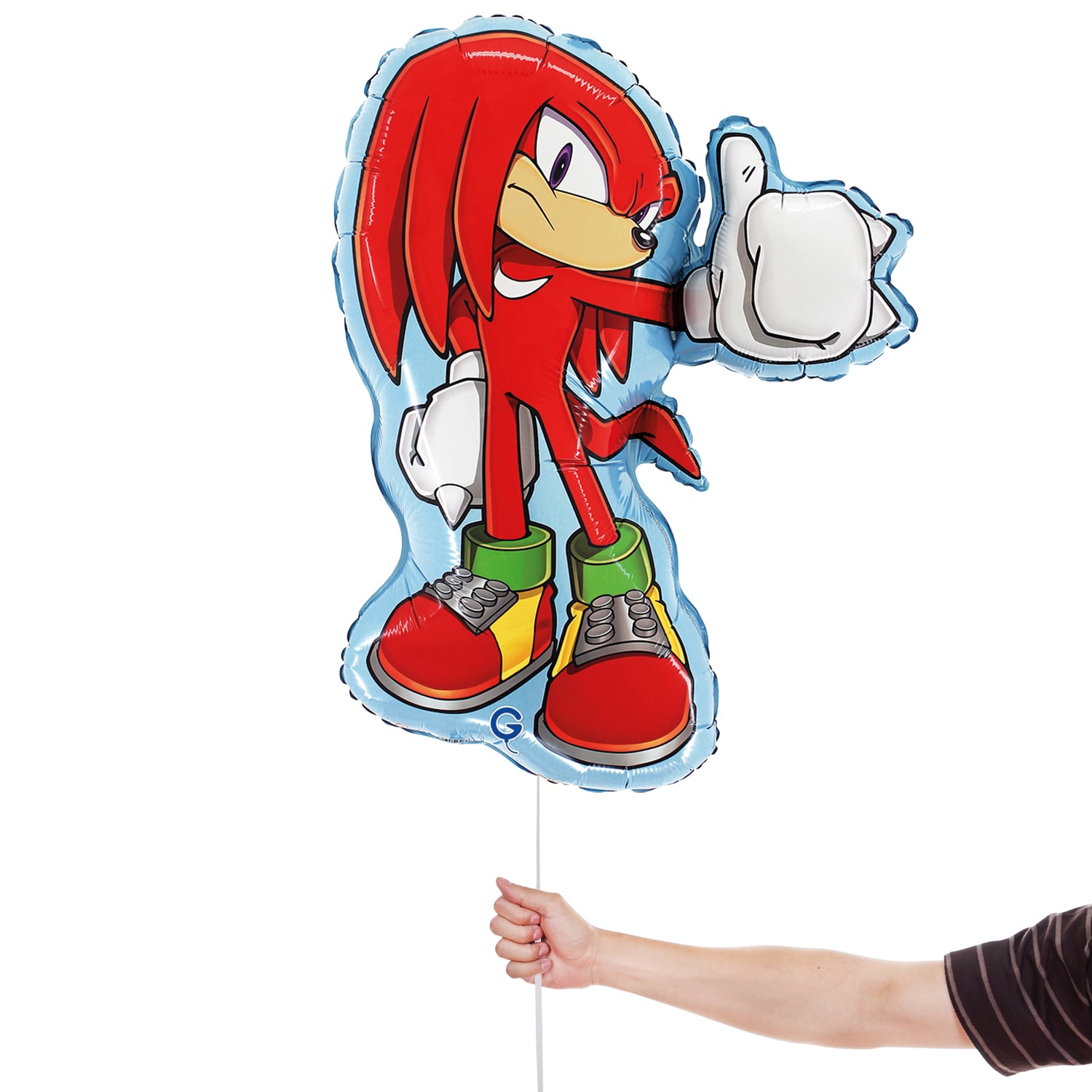 Knuckles Sonic the Hedgehog Shaped Foil Balloon 66cm / 26 in | Partyrama