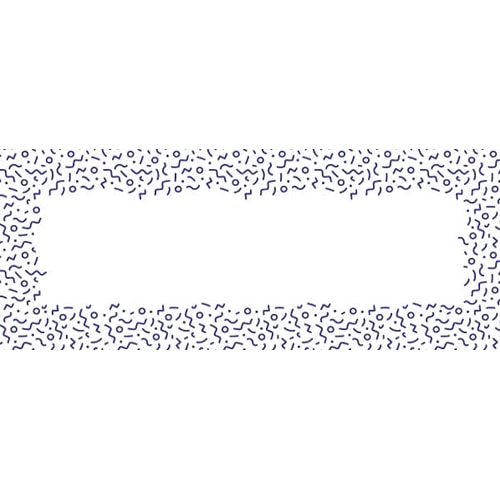 Navy Blue Squiggle Design Medium Personalised Banner - 6ft x 2.25ft ...