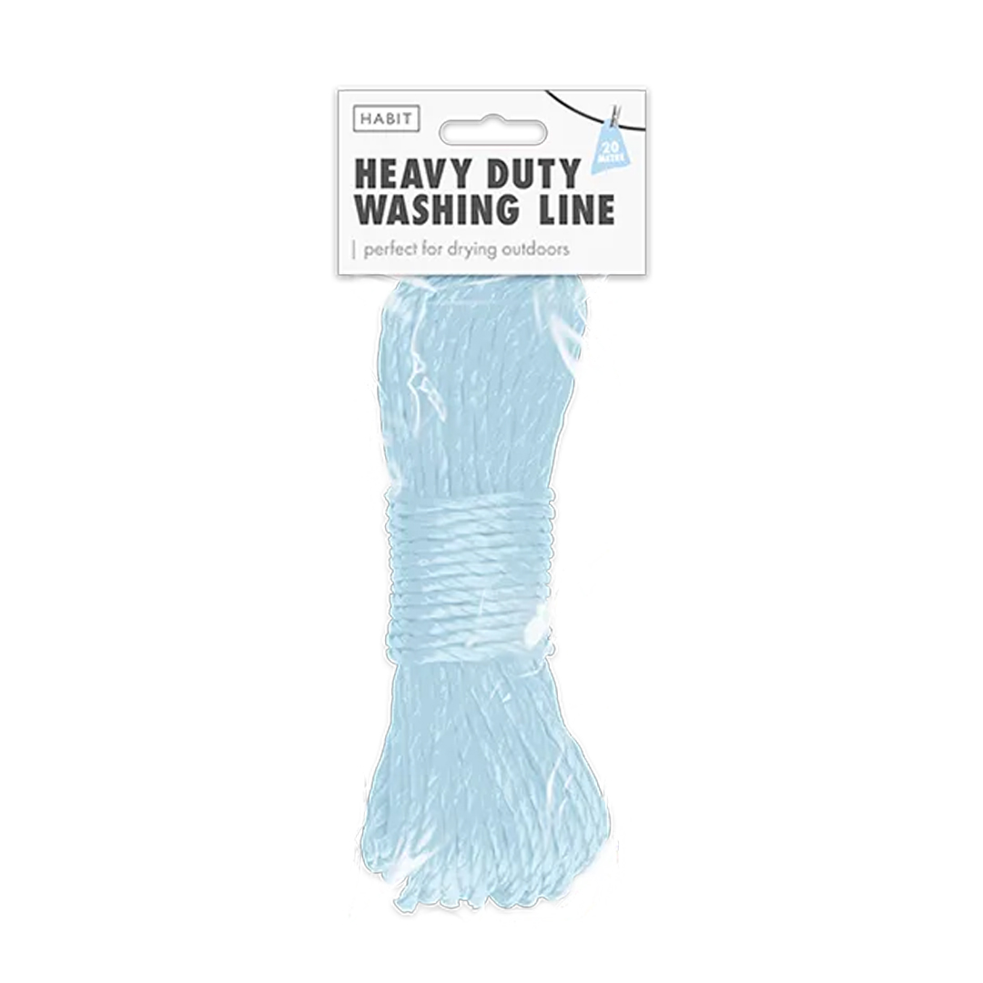 Pastel Blue Heavy Duty Washing Line 20m | Partyrama
