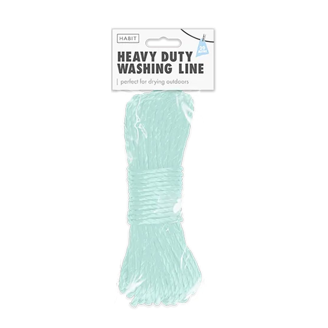 Pastel Green Heavy Duty Washing Line 20m | Partyrama