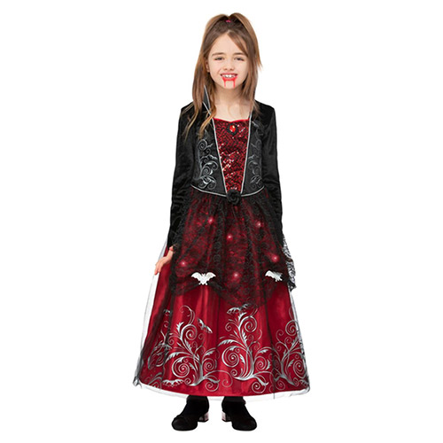 Vampiress Deluxe Girls Fancy Dress Costume Kids Large - Age 10-12 ...