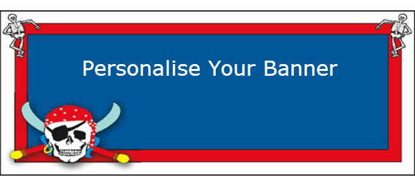 Pirate Personalised Banners | Partyrama