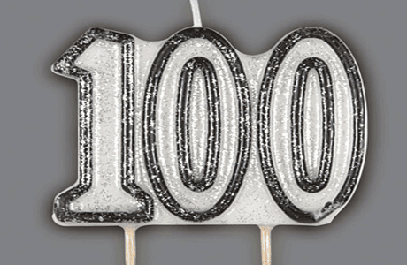 100th Birthday Party Candles | Partyrama