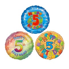 5th Birthday Balloons | Partyrama
