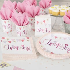 Christening Pink Party Supplies | Partyrama