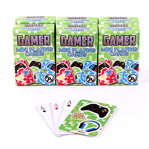 Gamer Mini Playing Cards - 6 Packs | Partyrama