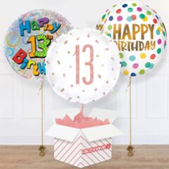 13th Birthday Balloon In A Box | Partyrama