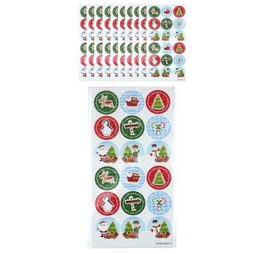 Assorted Christmas Stickers - Pack of 180 | Partyrama