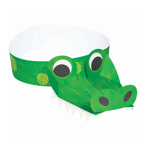 Alligator Party Shaped Children Headbands - Pack of 8 | Partyrama