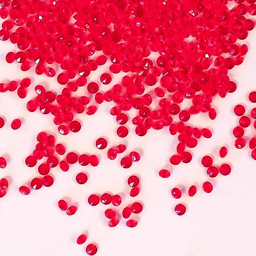 Red 6mm Tiny Diamonds Premium Table Gems 28g | Partyrama