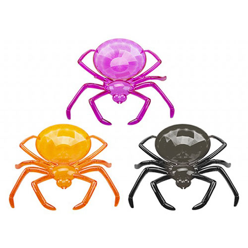 Assorted Halloween Reusable Spider Shaped Plastic Bowl 24cm | Partyrama