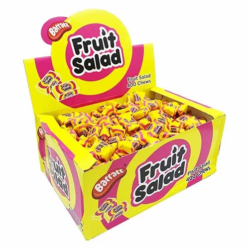 Barratt Fruit Salad Chews Vegetarian Sweets 5g - Pack of 400 | Partyrama