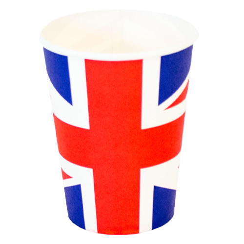 Union Jack Paper Cups 270ml - Pack of 10 | Partyrama