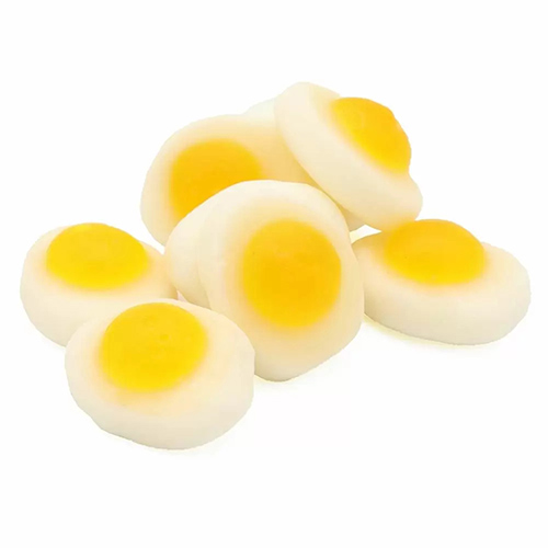 Crazy Candy Factory Sweetshop Mini Fried Egg Halal Sweets 200g | Partyrama
