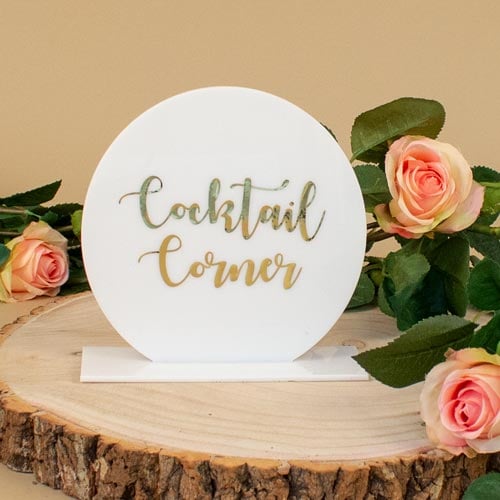 Cocktail Corner Drink Sign | Partyrama