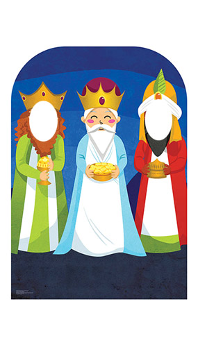 Three Kings Christmas Child Stand In Lifesize Cardboard Cutout 131cm ...