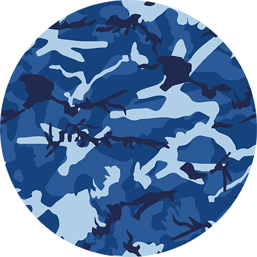 Army Camouflage Blue Design Circle Sailboard Backdrop | Partyrama