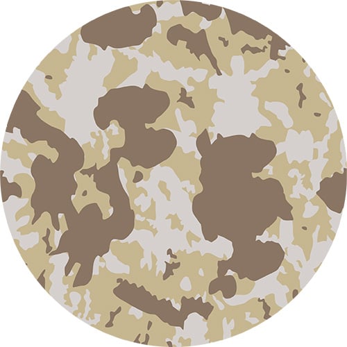Army Camouflage Desert Design Circle Sailboard Backdrop | Partyrama