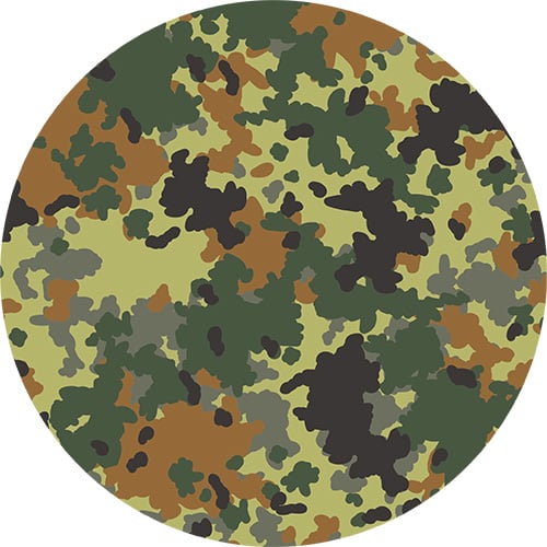 Army Camouflage Jungle Design Circle Sailboard Backdrop | Partyrama