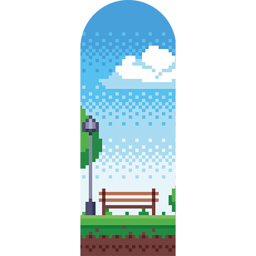 Gaming Park Stage Design Arch Sailboard Backdrop | Partyrama