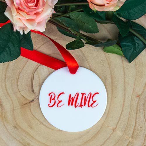 Be Mine Valentine's Acrylic Gift Tag | Partyrama