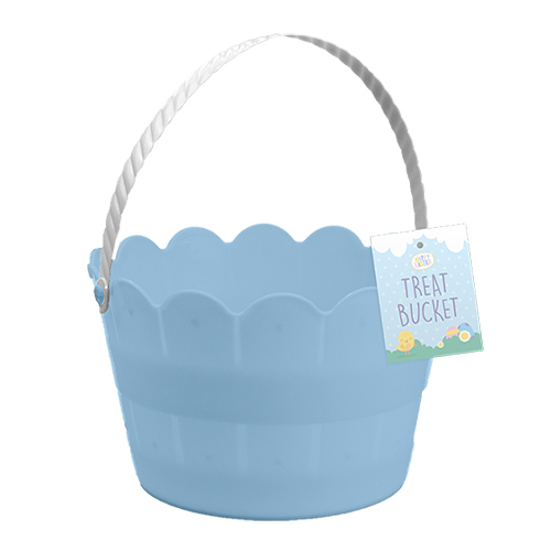 Blue Easter Plastic Bucket 20cm | Partyrama