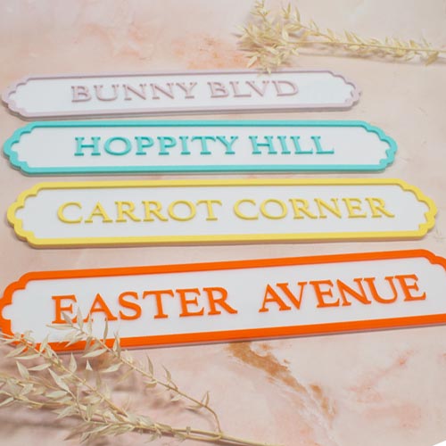 3D Easter Acrylic Street Sign Decoration | Partyrama