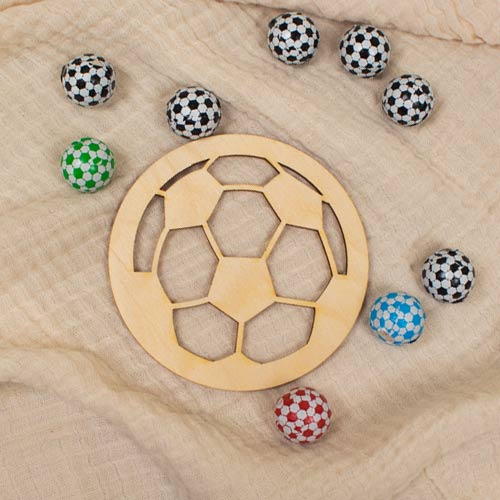 Football Silhouette Wooden Coaster | Partyrama