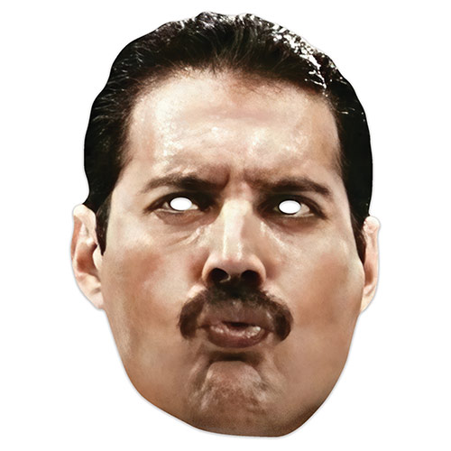 Freddie Mercury Queen Cardboard Face Mask | Partyrama