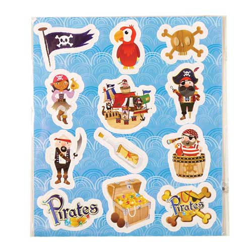 Pirate Sticker Sheet | Partyrama