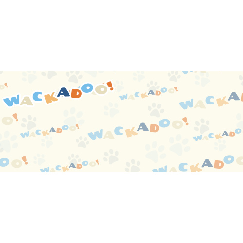Blue Dog Wackadoo Design PVC Personalised Party Sign Decoration | Partyrama