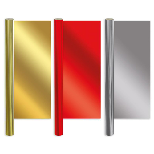 Red, Gold & Silver Metallic Ribbon Cops - Pack of 6