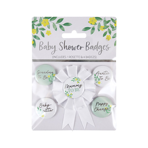 Baby Shower Family Badges - Pack of 5 | Partyrama