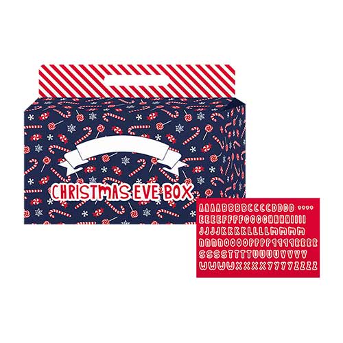 Customisable Christmas Eve Candy Cane Box | Partyrama