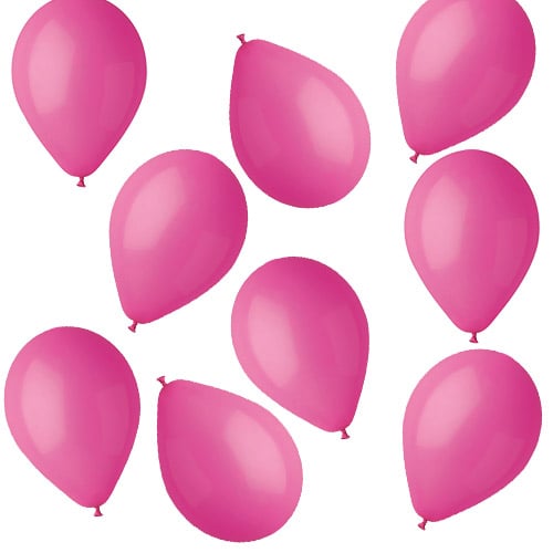 Fuchsia Pink Bio Mini Latex Balloons 13cm / 5 in - Pack of 50 | Partyrama
