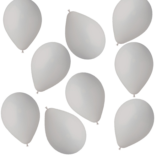 Grey Bio Mini Latex Balloons 13cm / 5 in - Pack of 50 | Partyrama
