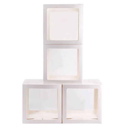 White Giant Balloon Blocks - Pack of 4 | Partyrama