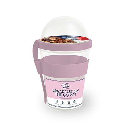 Pastel Pink Breakfast On The Go Pot | Partyrama