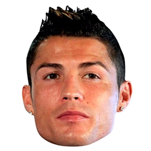 Cristiano Ronaldo Blue Shirt Lifesize Cardboard Cutout 188cm | Partyrama