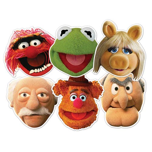The Muppets Disney Cardboard Face Masks - Pack of 6 | Partyrama