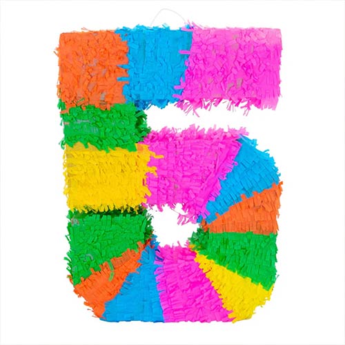 Number 5 Standard Pinata 50cm | Partyrama
