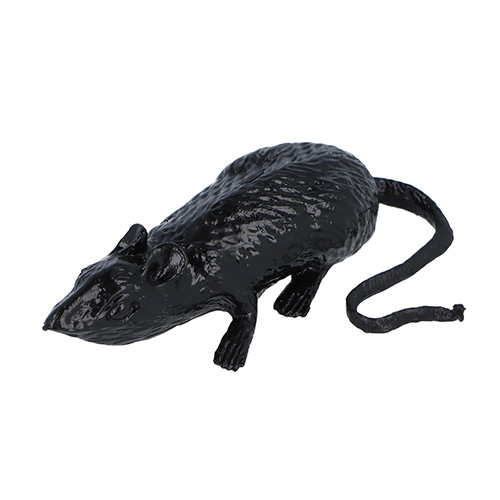 Mini Stretchy Black Rat 7cm | Partyrama