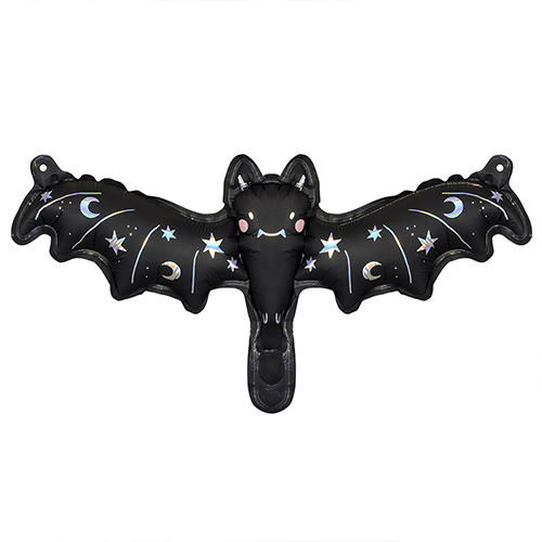 Celestial Bat Halloween Air Fill Foil Balloon 41cm / 16 in | Partyrama