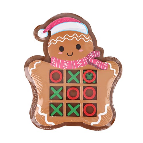 Gingerbread Man Christmas Noughts and Crosses Game | Partyrama